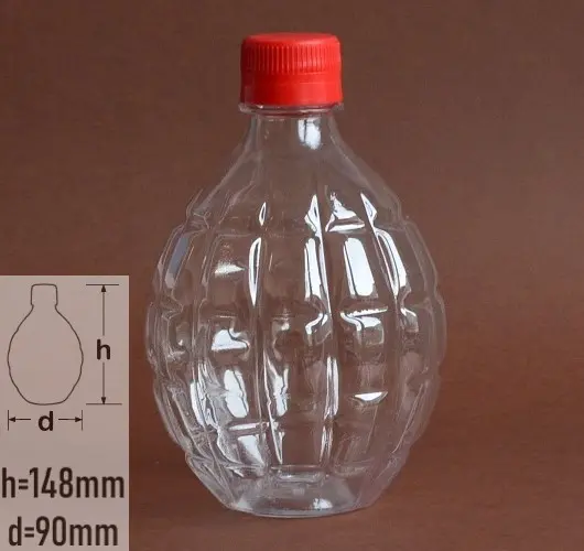 Sticle PET - sticle 500 ml [detalii + poze + dimensiuni]